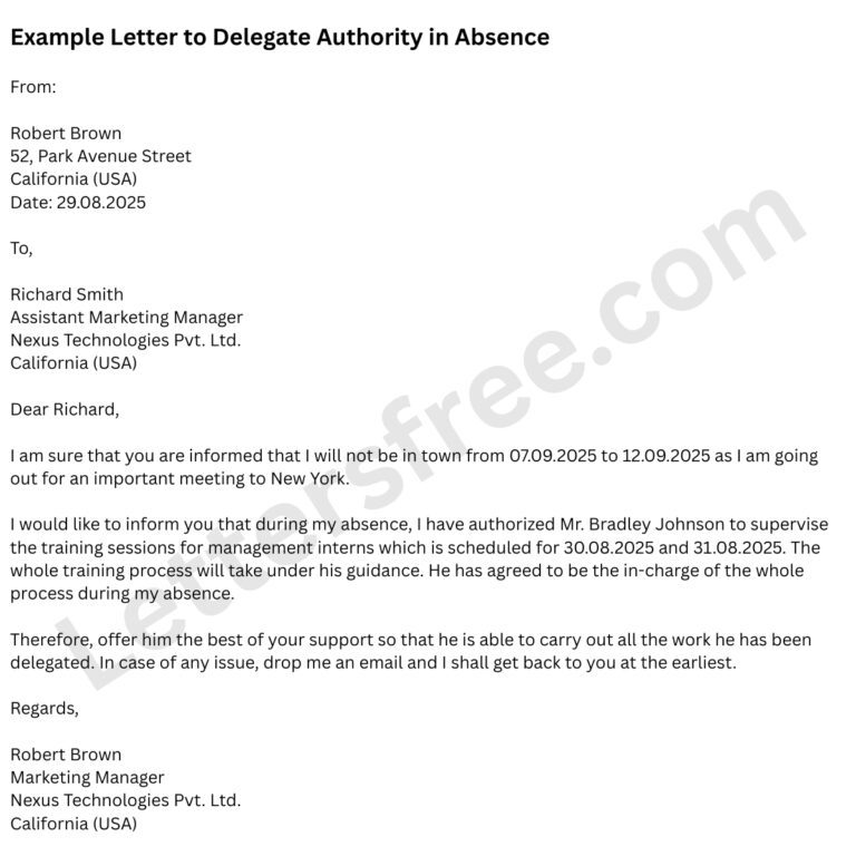 Sample Circular for employee for leave without information