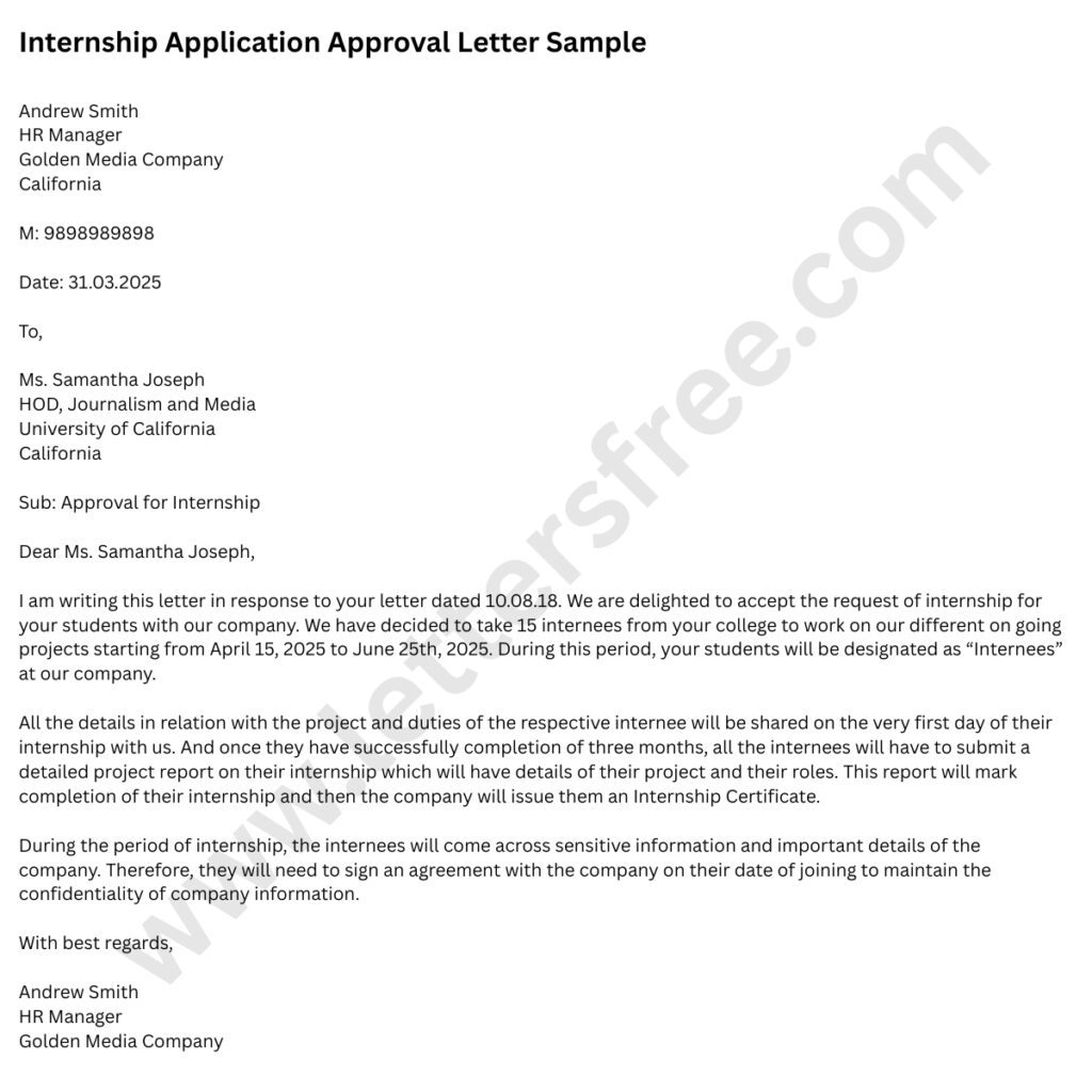 How to Write a Thank You Letter After Internship with Sample