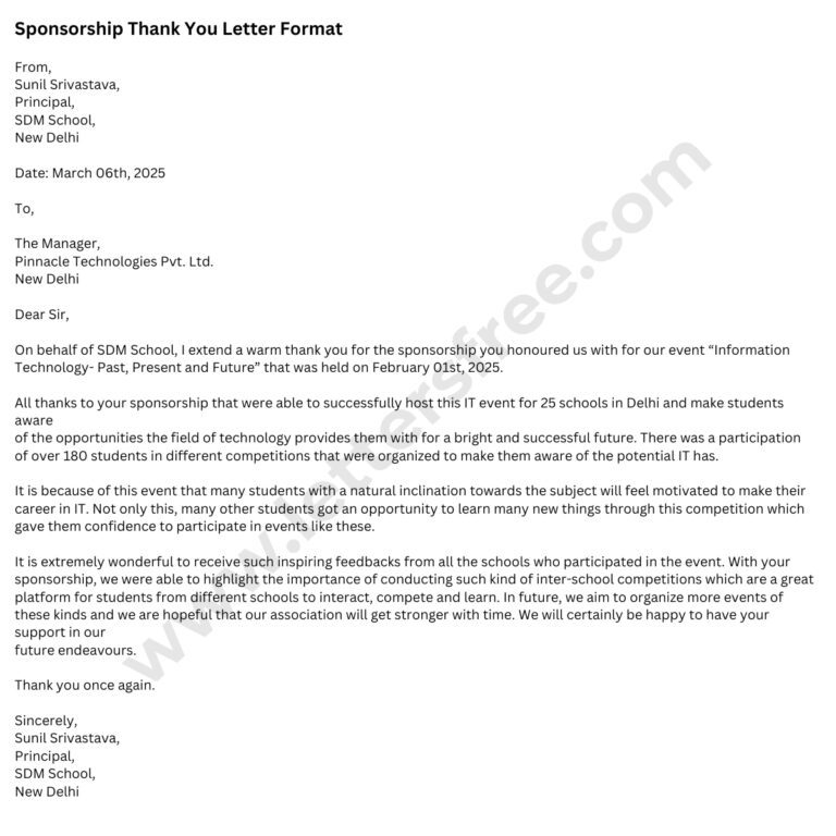 Thank You Letter to Client for Successful Completion of Project