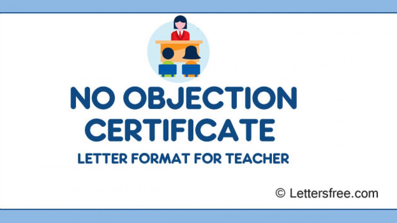 No Objection Letter From The Sponsor - Infoupdate.org