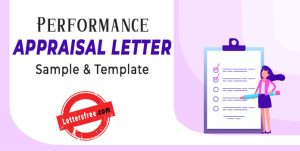 Performance Appraisal Letter Format, Sample and Template