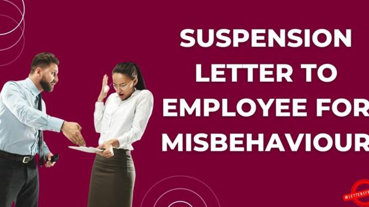 Termination Letter To Employee For Misbehaviour With Senior ...
